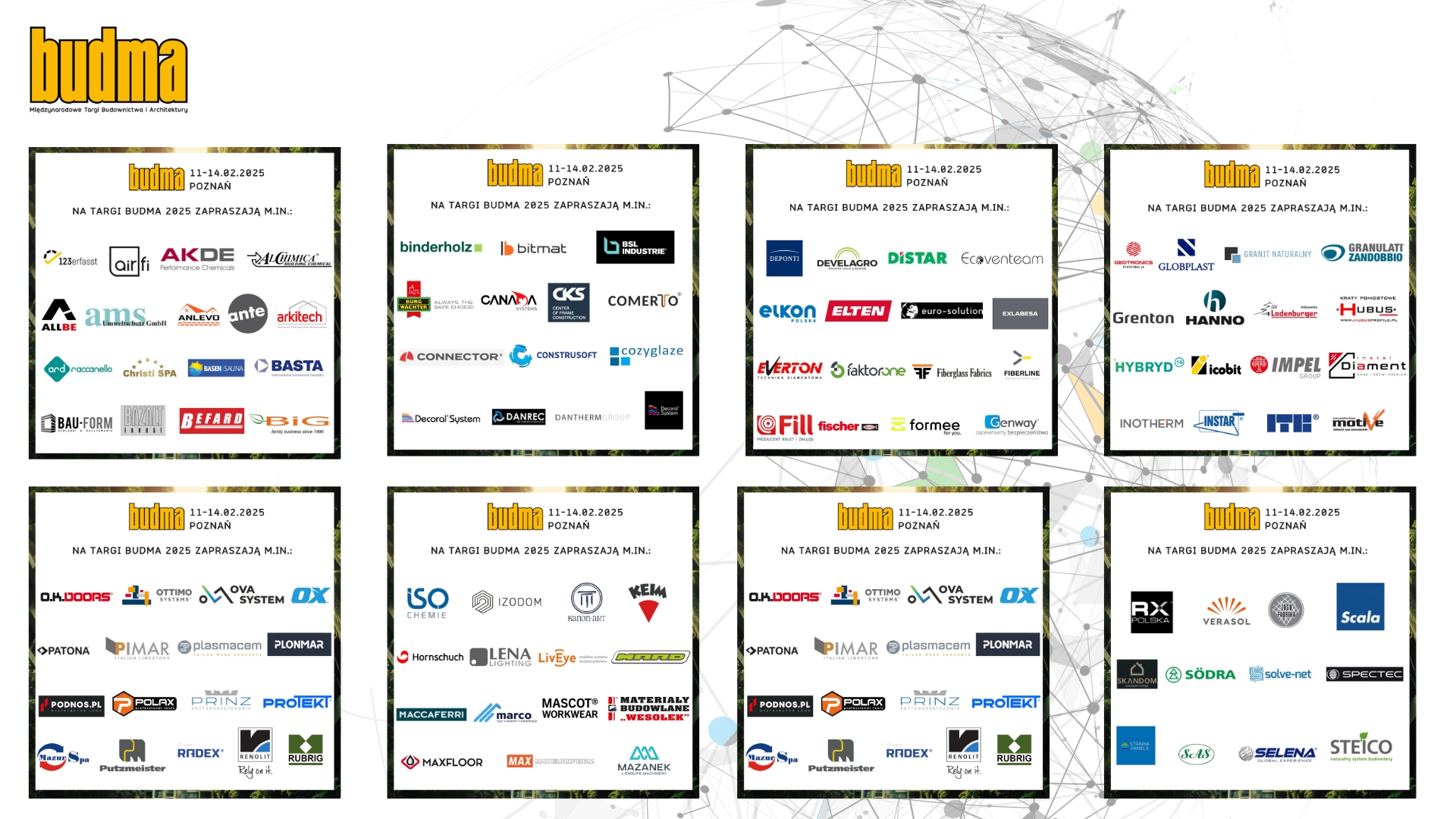 Coraz większe grono Wystawców BUDMA 2025!
